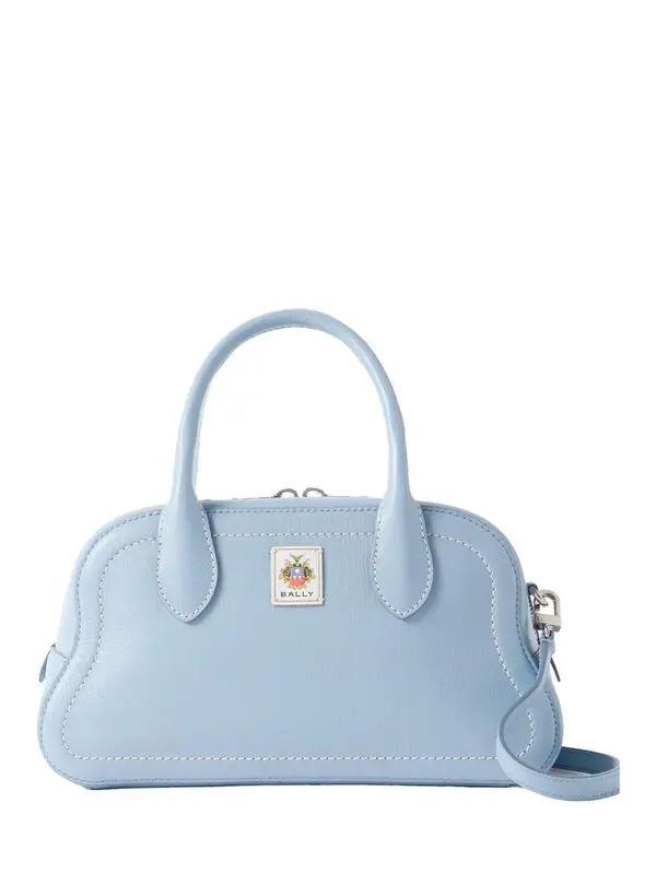 Bally Appliquéd Leather Tote - Blue