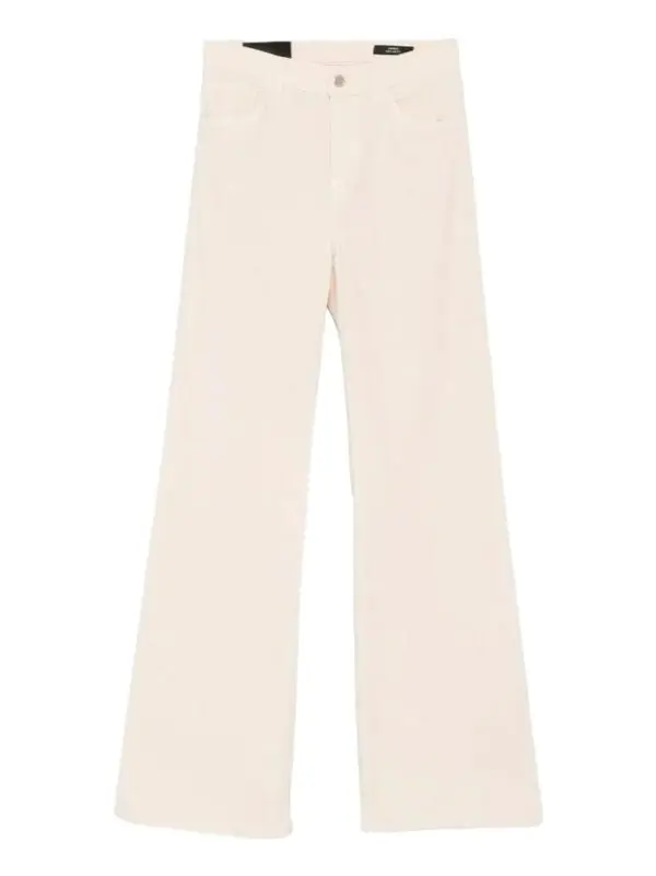 DONDUP Amber Flared-leg Trousers - Ivory