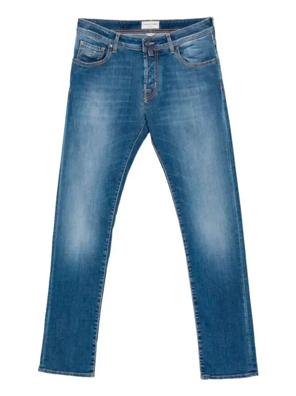 Jacob Cohen Faded Straight-leg Jeans - Blue