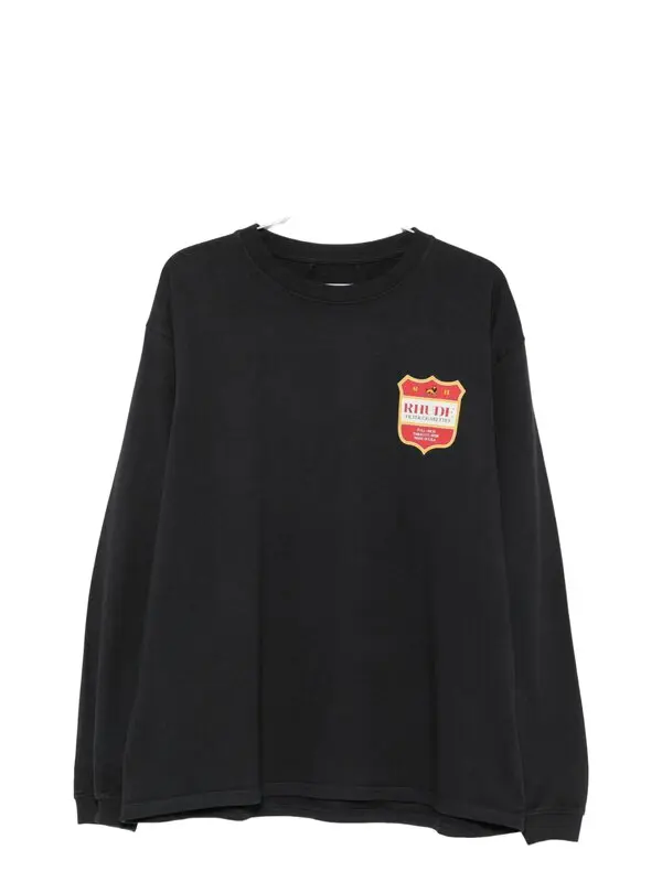 Rhude Graphic Print Crewneck Sweatshirt - Black
