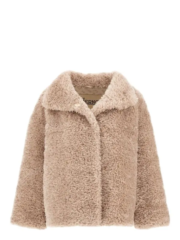 Herno Long Sleeve Casual Jacket - Nude