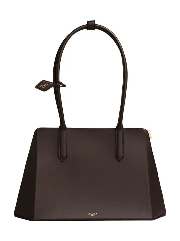 Alaïa Prisme Leather Shoulder Bag - Brown