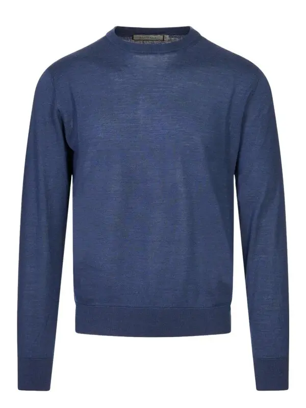 Canali Long-sleeve Knit Top - Blue