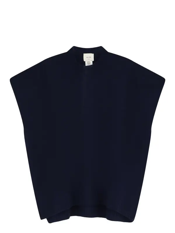 ALYSI Sleeveless Knitted Vest - Black