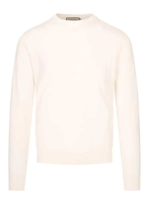 Canali Crew Neck Long Sleeve Sweater - No