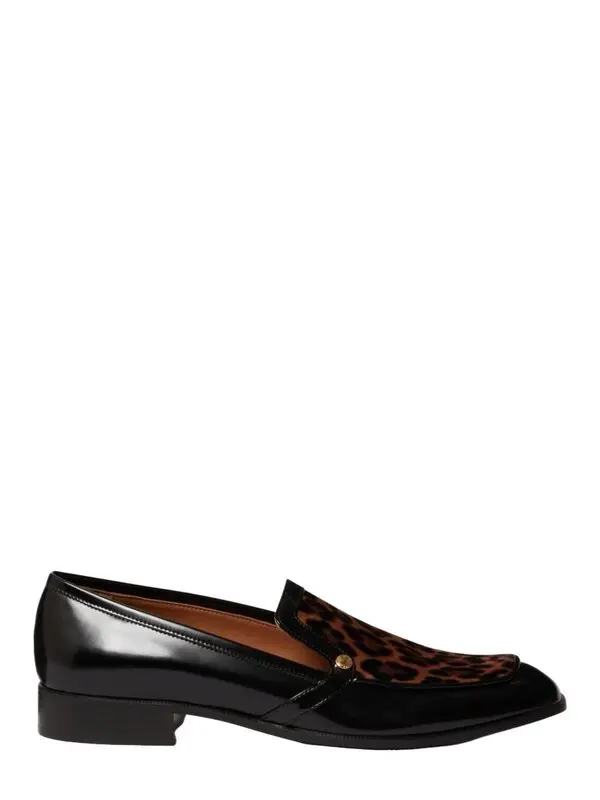 Stella McCartney Leopard-print Loafers - Black/leopard Print