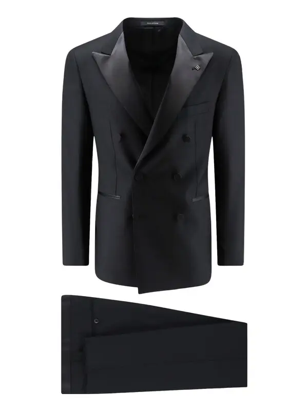 Tagliatore Double-breasted Suit - Black