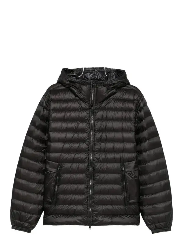 C.P. COMPANY Goggle-detail Padded Jacket - Black