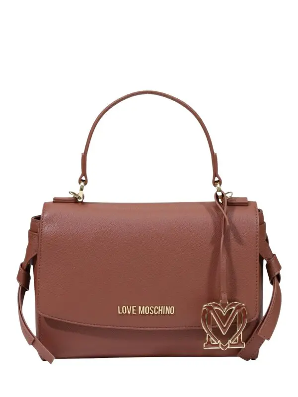 Moschino Top Handle Shoulder Bag - Brown