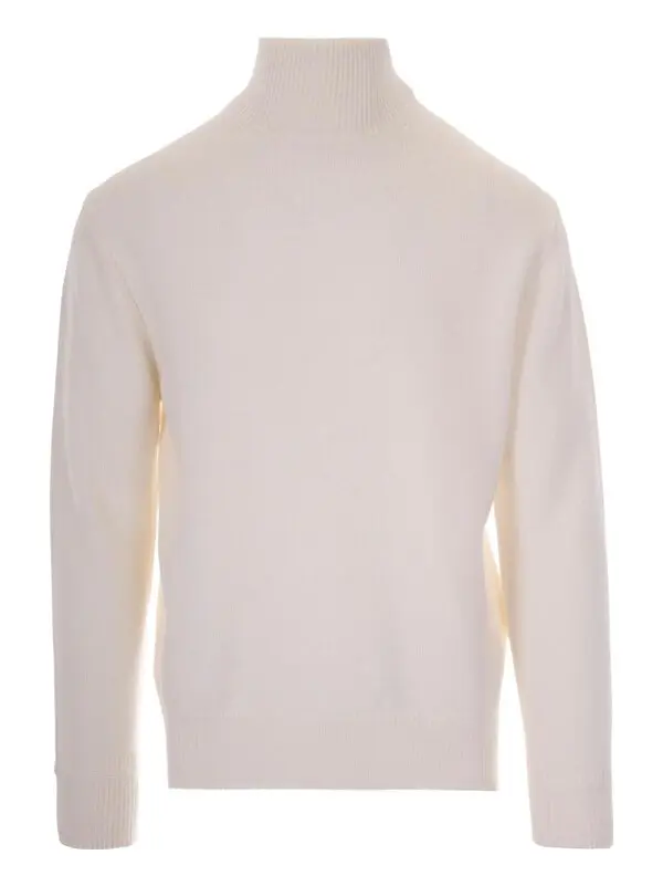 PAOLO PECORA Long-sleeved Sweater - White
