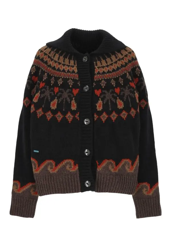Alanui Long Sleeve Sweater - Black/multicolor