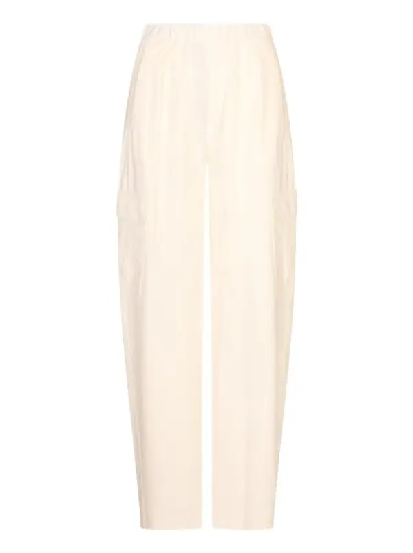 Fabiana Filippi Elastic Waist Casual Pants - White