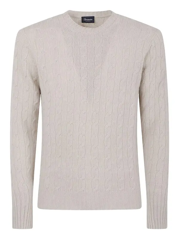 DRUMOHR Cable Knit Sweater - White