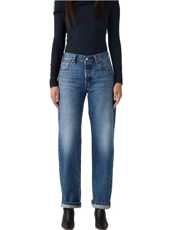 LEVI'S High-rise Straight Jeans - Blue