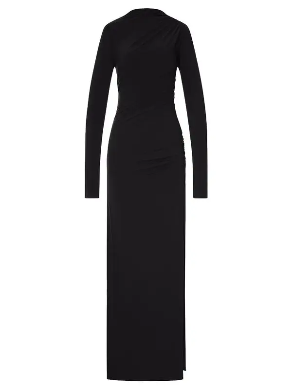 Andamane The Attico Sophie Long Dress With Open Back - Black
