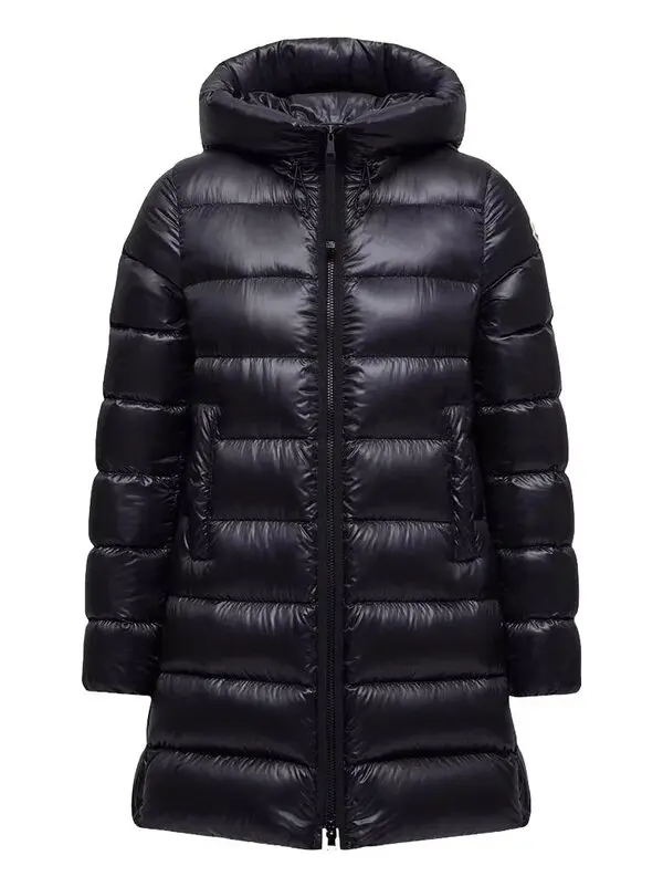 Moncler Suyenne Midi Hooded Down Coat - Black