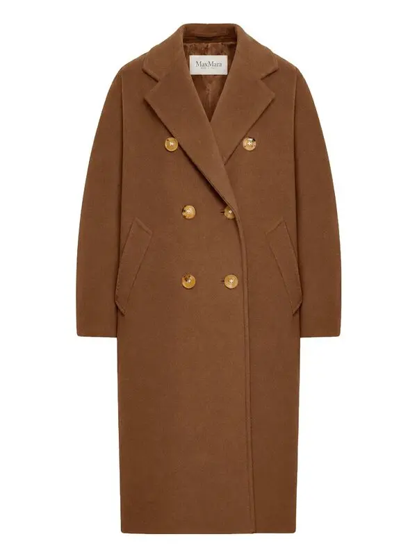 Max Mara Madame Double-breasted Wool And Cashmere Coat - Brown