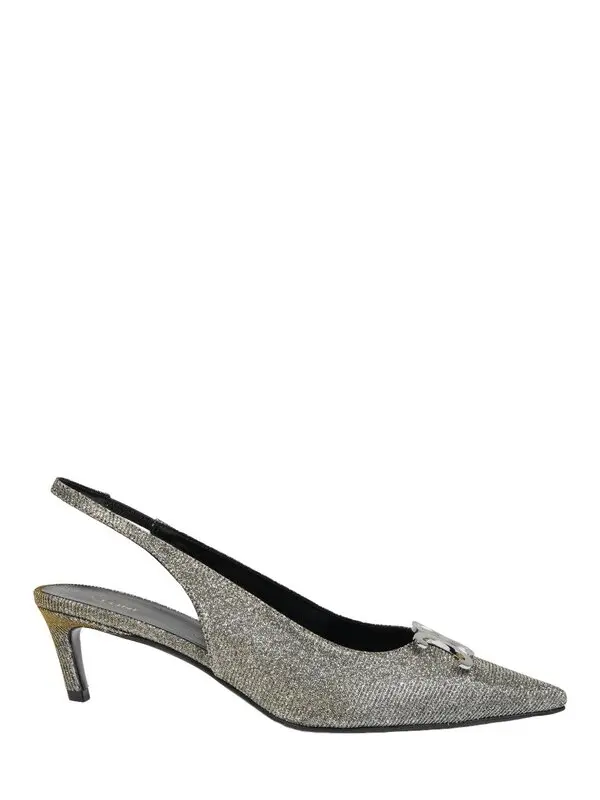 Celine Alma Triomphe Slingback 50 - Silver