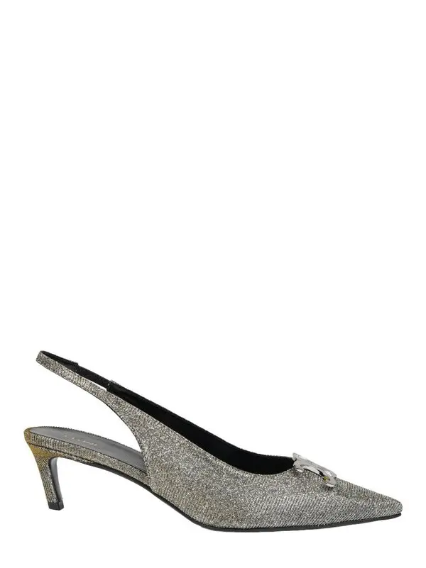 Celine Alma Triomphe Slingback 50 - Silver