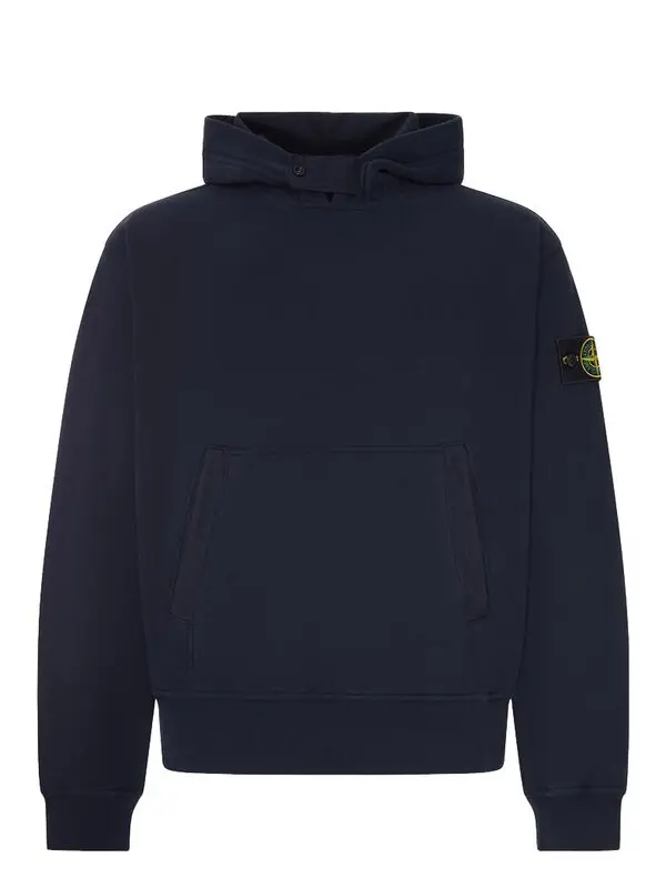 Stone Island Cotton Hoodie - Blue