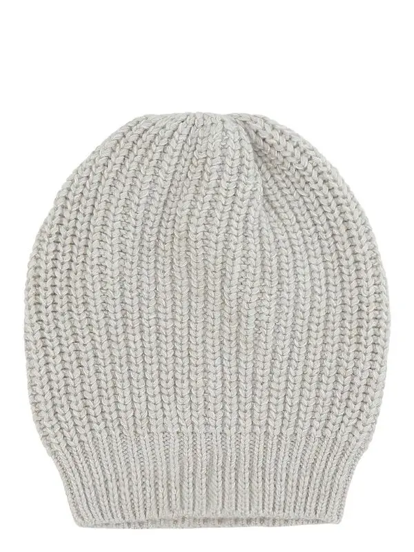 Brunello Cucinelli Cashmere And Silk Knit Hat With Sequin Appliqués - Multicolor