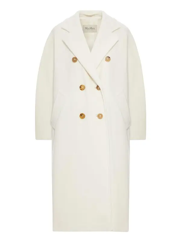 Max Mara Madame Double-breasted Coat - White