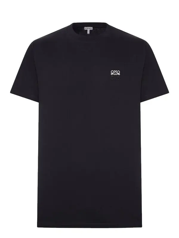 Loewe T-shirt With Front Logo - Black