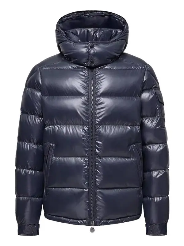Moncler Maya Short Hooded Down Jacket - Blue