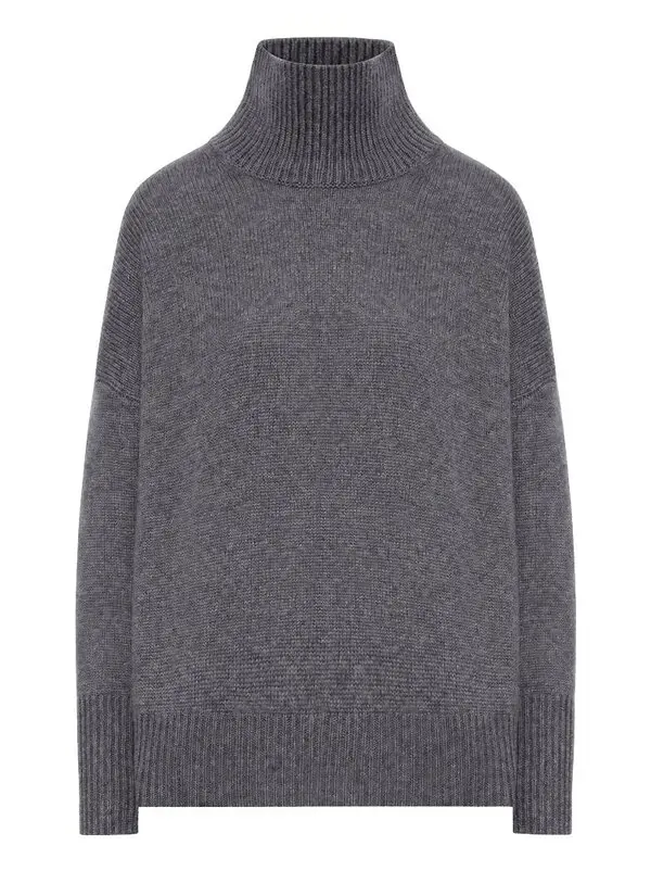 LISA YANG Heidi Cashmere Ribbed Turtleneck Sweater - Multicolor