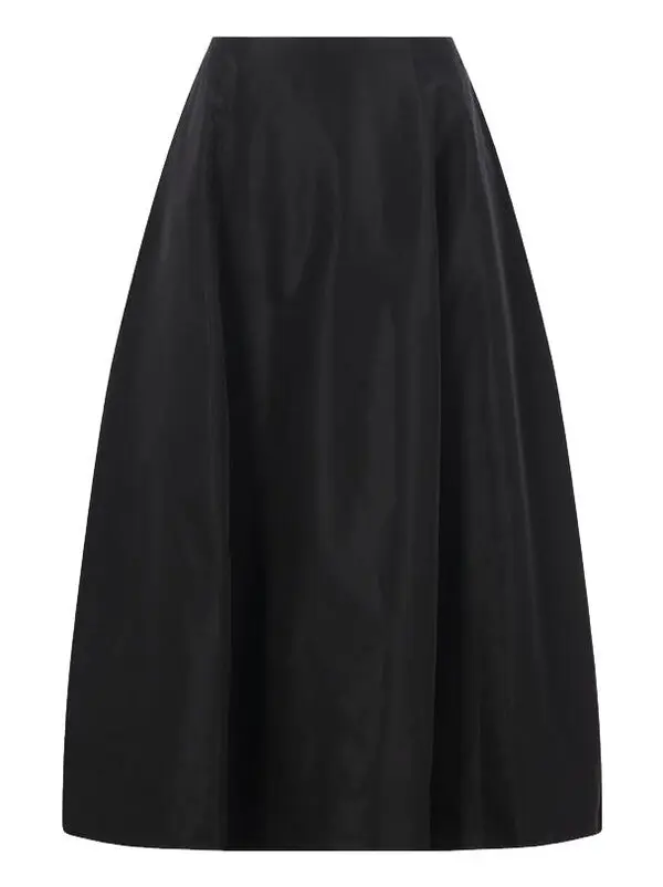 Simone Rocha Taffeta Circle Skirt - Black