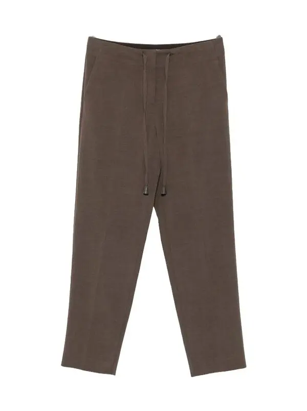 Giorgio Armani Straight Leg Trousers - Gray