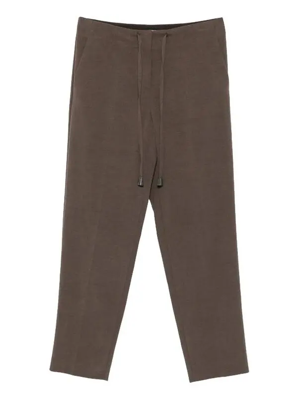 Giorgio Armani Straight Leg Trousers - Gray