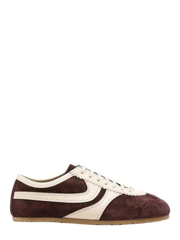 Dries Van Noten Suede Panel Sneakers - Brown