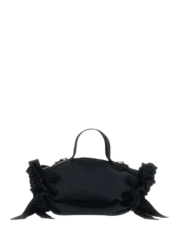 Simone Rocha Ruffled Clutch Bag - Black