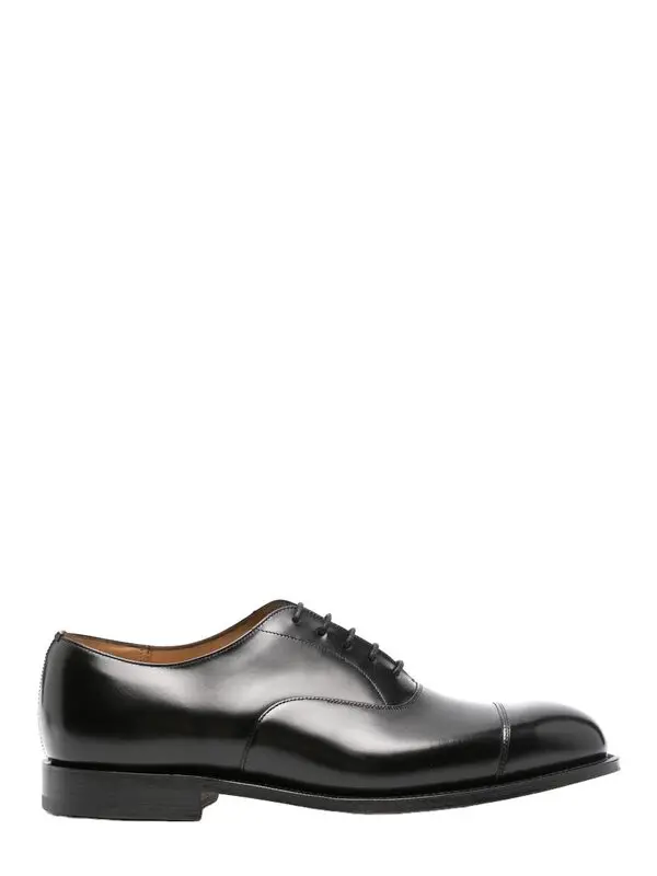 Church's Calf Leather Lace-up Oxford Shoes - Black