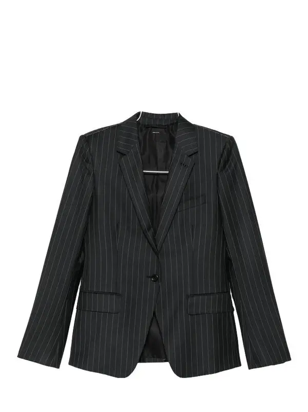 TOM FORD Pinstripe Wool And Mohair Blazer - Black