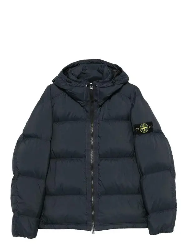 Stone Island Padded Ripstop Down Jacket - Blue