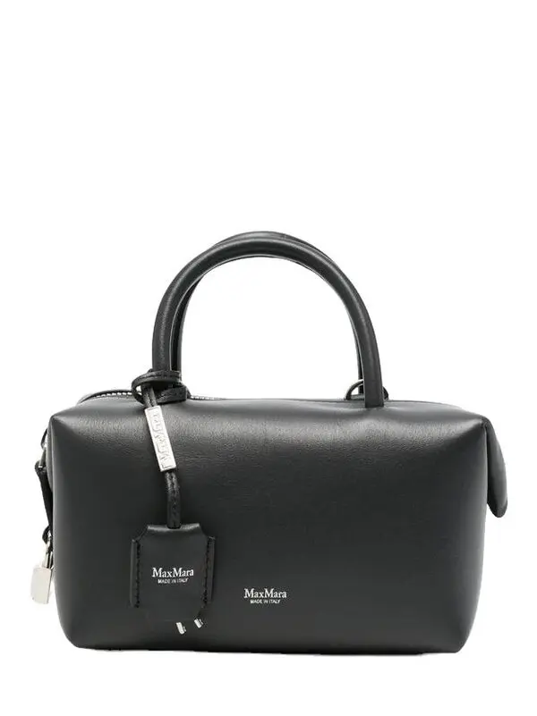 Max Mara Leather Tote Bag - Gray