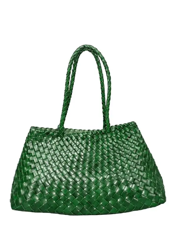 RIMINI Woven Vegan Leather Carry-on Bag - Green