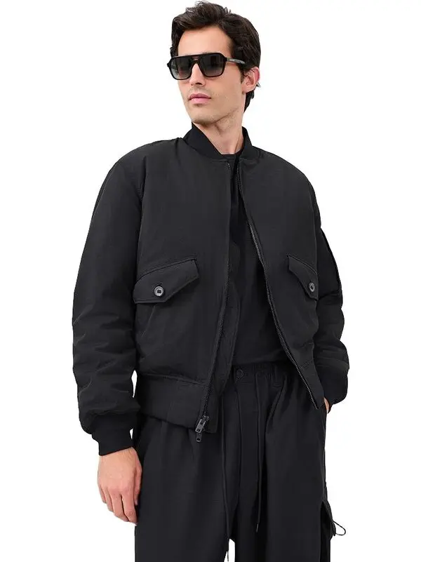 Y3 Zip-up Bomber Jacket - Black
