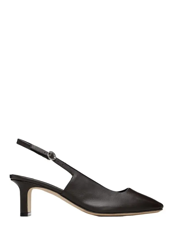 AeydĒ Liza Slingback Heels - Mocha