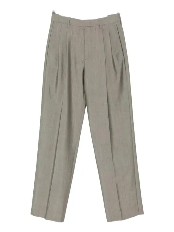 Victoria Beckham Pleated Casual Trousers - Grey