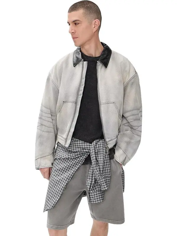 Acne Studios Ohniev Sulphur Fade Jacket - White/black