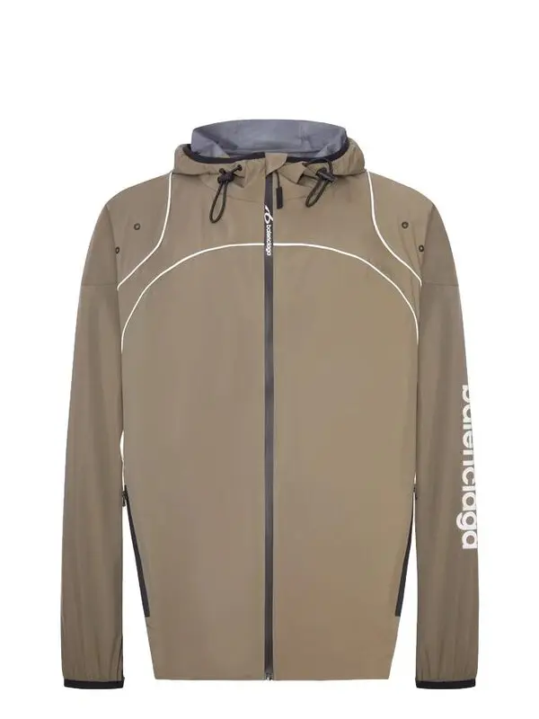Balenciaga Sport Jacket With Logo Print - Gray