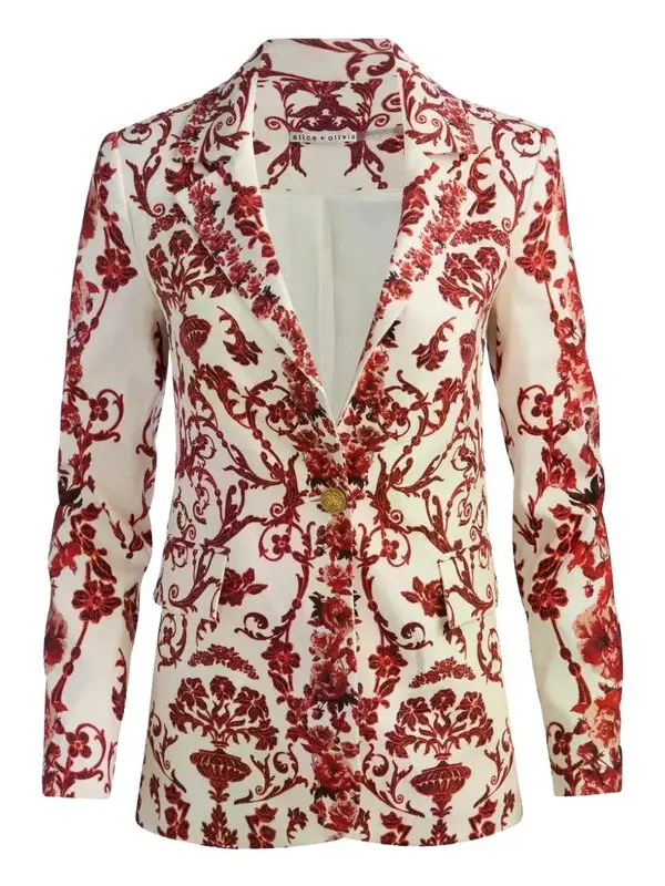 Alice + Olivia Macey Blazer - White