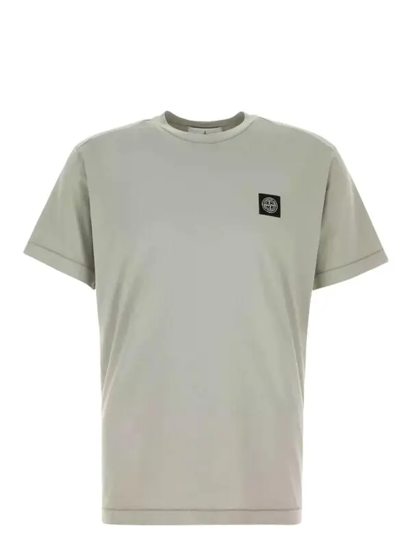Stone Island Logo-patch Short-sleeve T-shirt - Grey