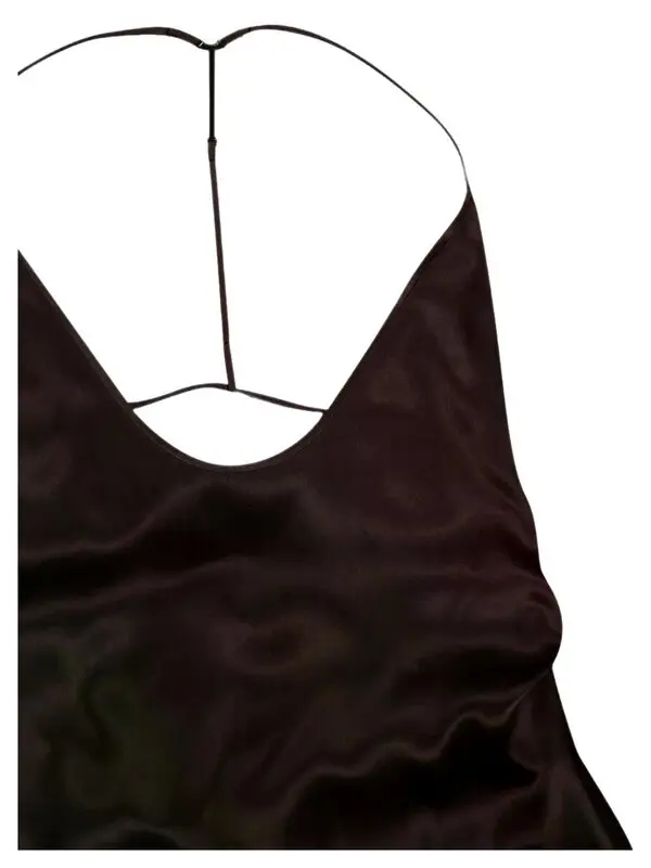 TOM FORD Halterneck Silk Maxi Dress - Brown