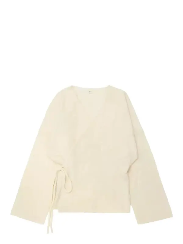 TAIGA TAKAHASHI Cashmere Wrap Cardigan - Neutrals