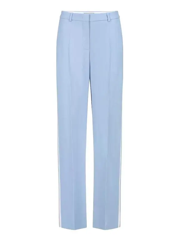 Iceberg Tailored Trousers With Side Stripe Detail - Blue