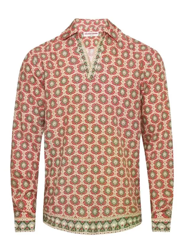 Orlebar Brown Ridley Passetto Printed Shirt - Neutrals